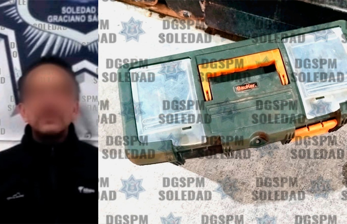 Hampón robaba una caja de herramientas › San Luis Hoy