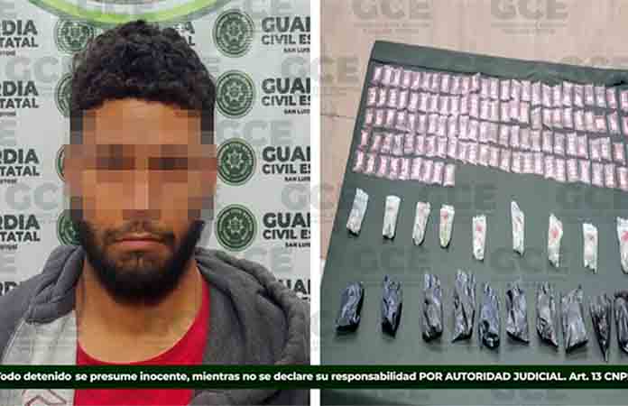 Detienen a hombre con droga en Villa de Ramos › San Luis Hoy