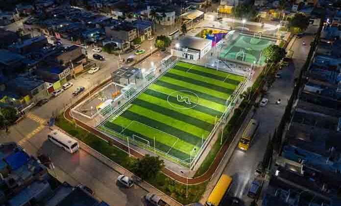 RGC entrega área deportiva a familias de tres municipios › San Luis Hoy