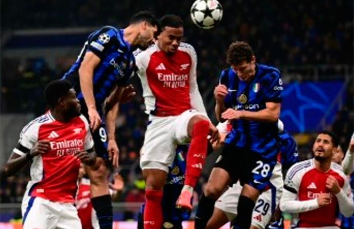 Arsenal vs. Inter reanudan la UCL › San Luis Hoy