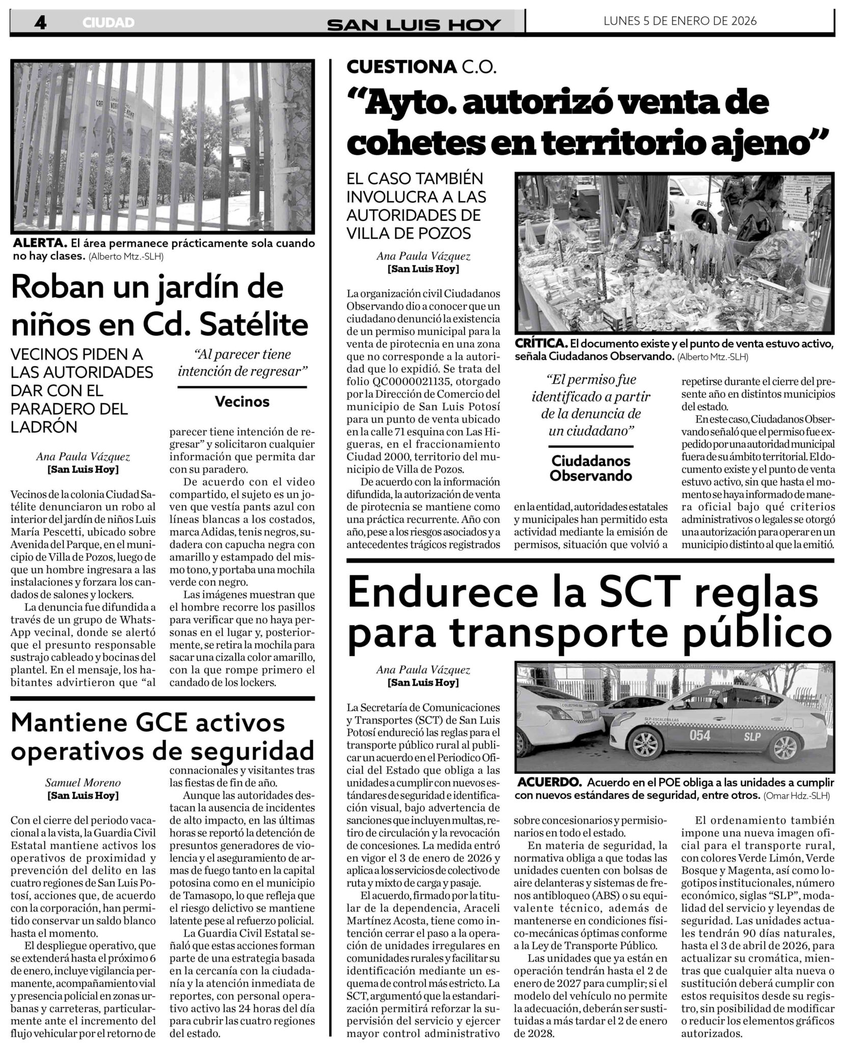 5 de Enero › San Luis Hoy